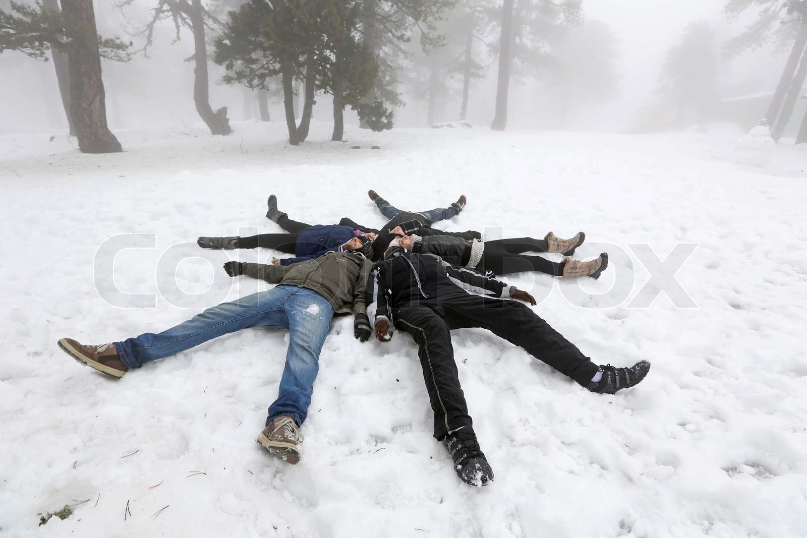 People in winter | Stock image | Colourbox