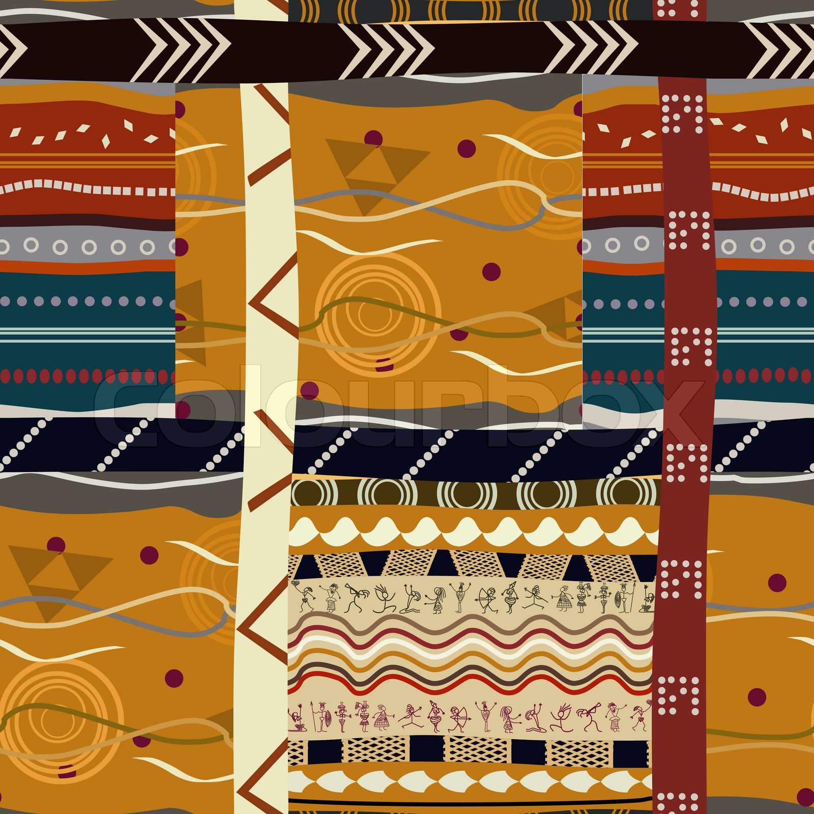 Traditional Indian seamless pattern | Stock vector | Colourbox