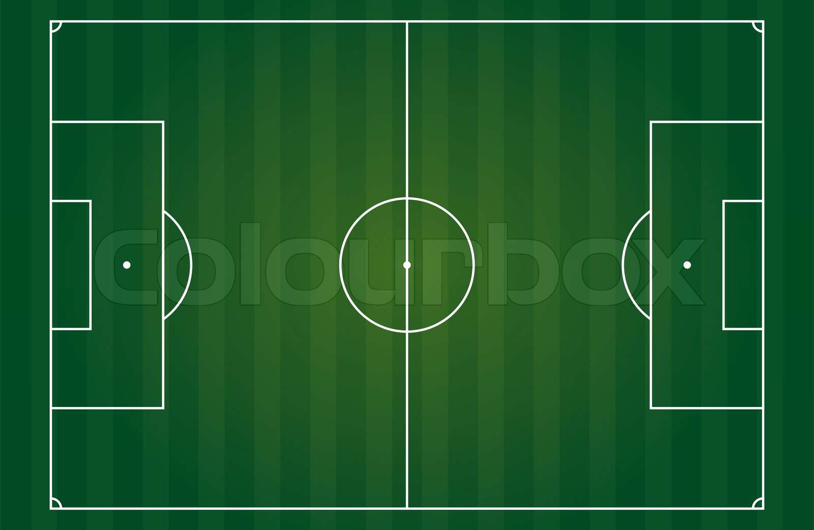 vector football field horizontal isolated | Stock vector | Colourbox