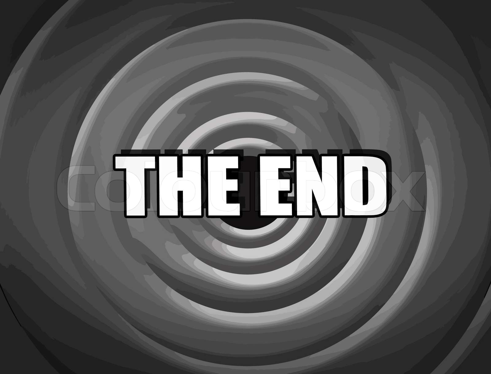Movie Ending Screen Stock Vector Colourbox
