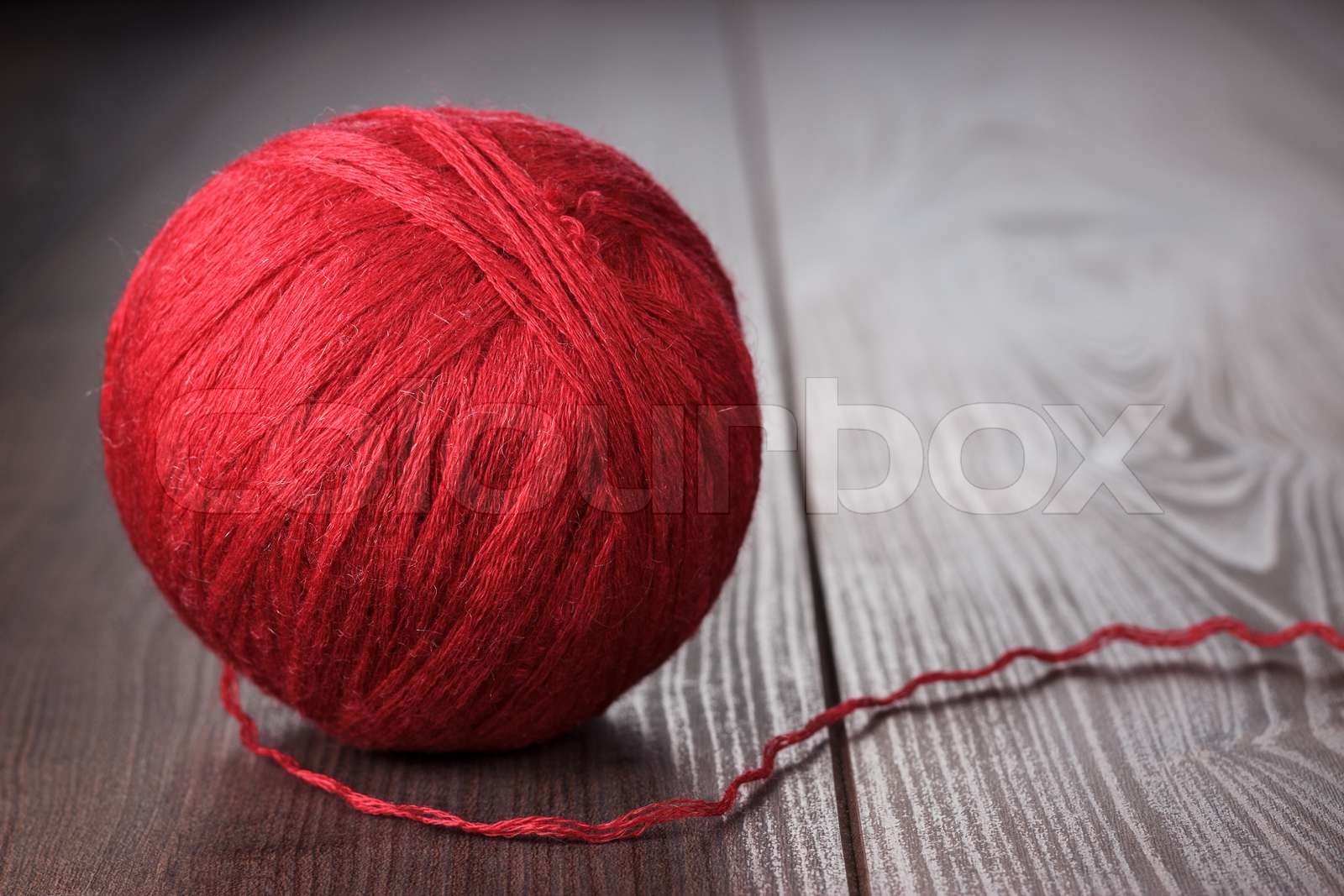red ball of threads | Stock image | Colourbox