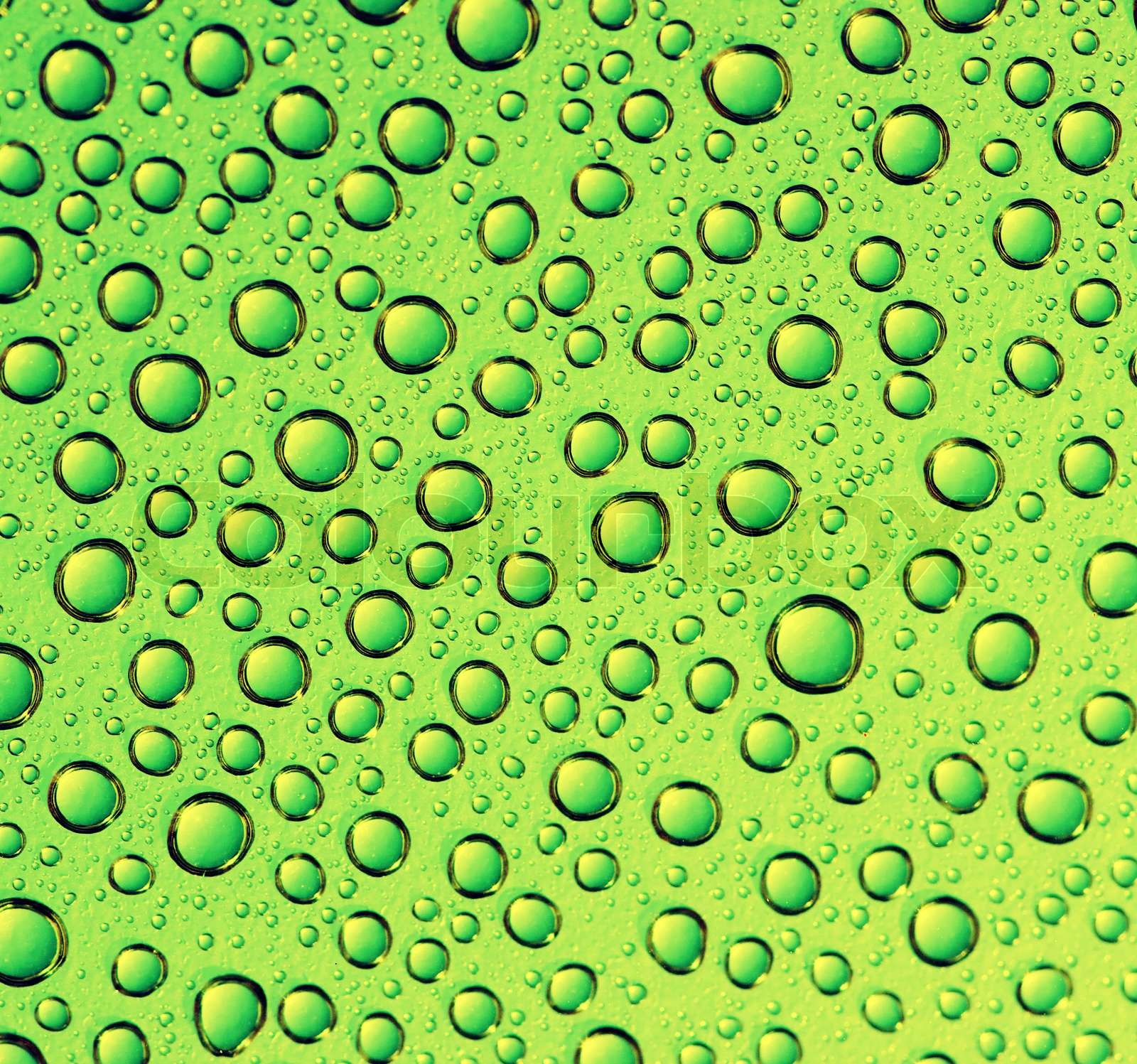 grønt vand dråber | Stock foto | Colourbox