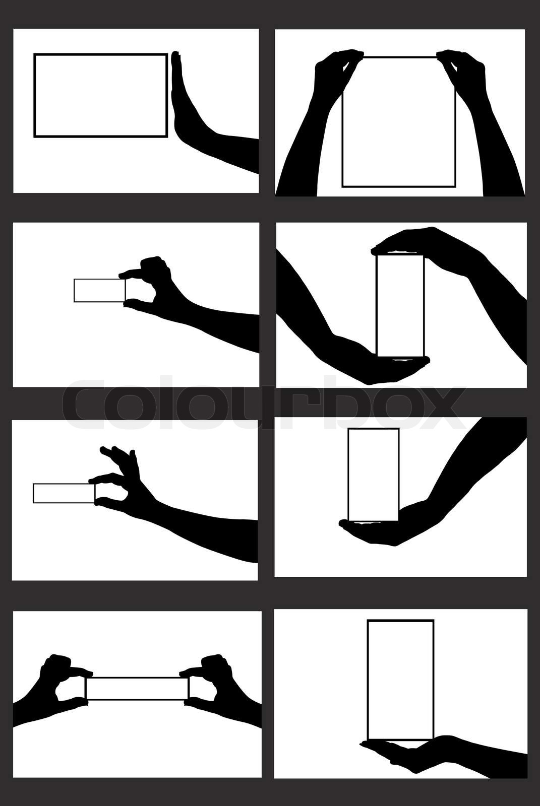 Hands Holding Sign | Stock image | Colourbox