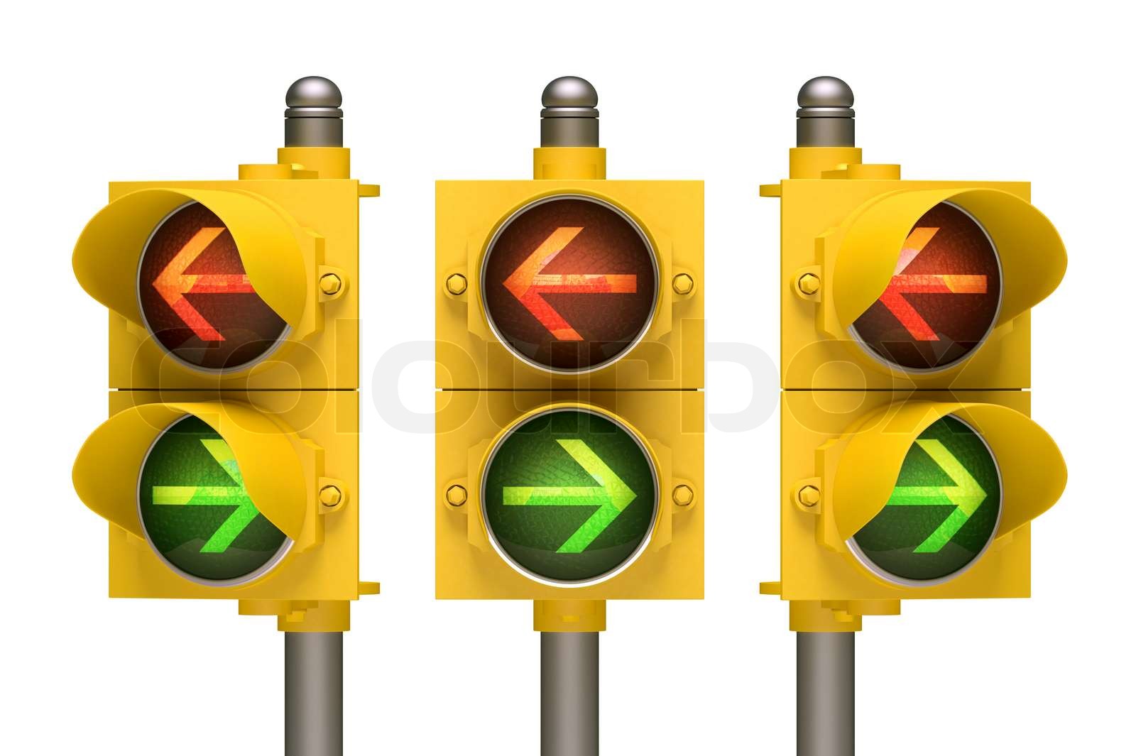 Traffic Light Arrow | Stock image | Colourbox