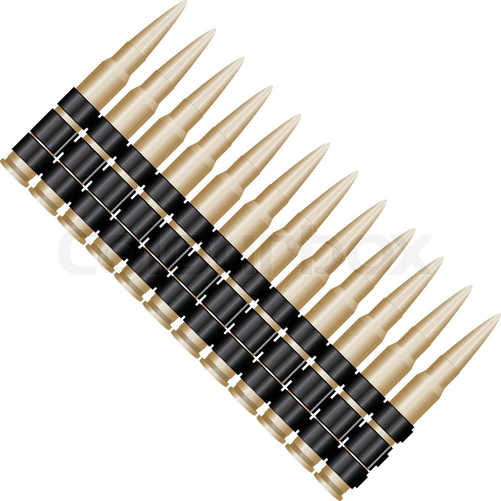 Machine-gun belt | Stock vector | Colourbox