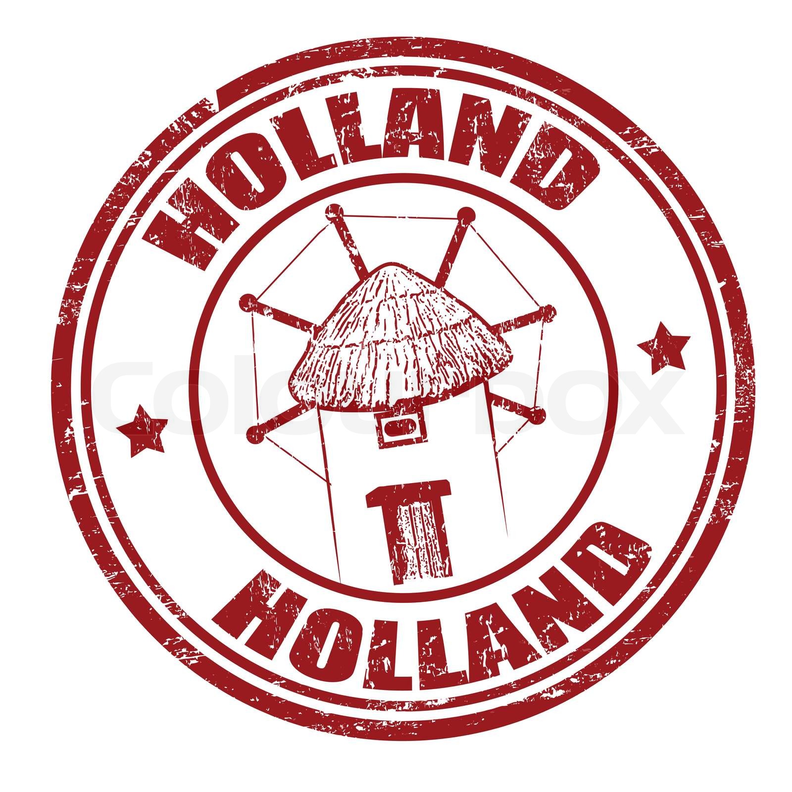 Holland stamp | Stock vector | Colourbox