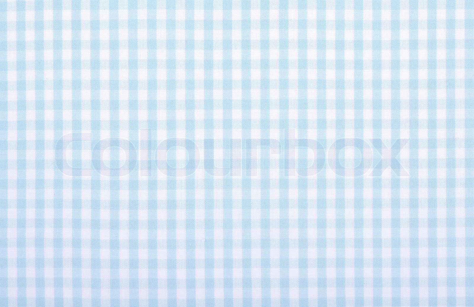 blue checkered fabric | Stock image | Colourbox