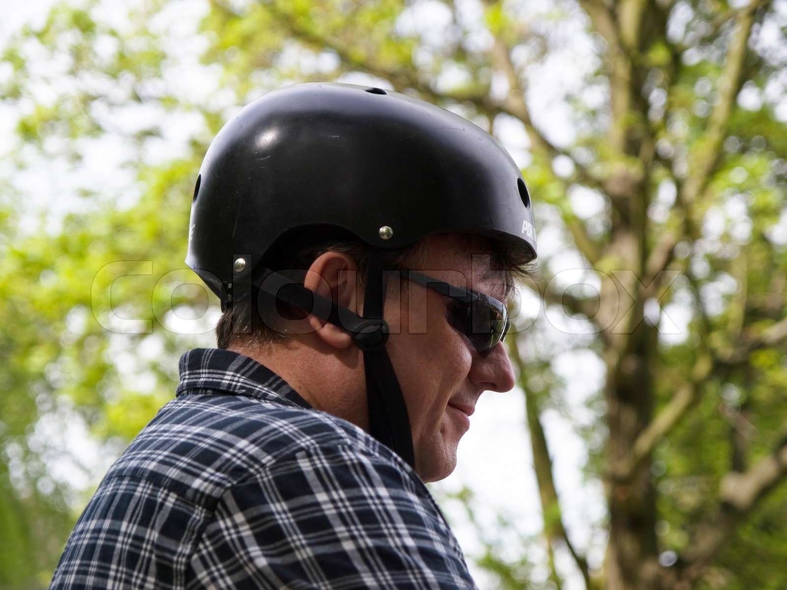 Men in helmet | Stock image | Colourbox