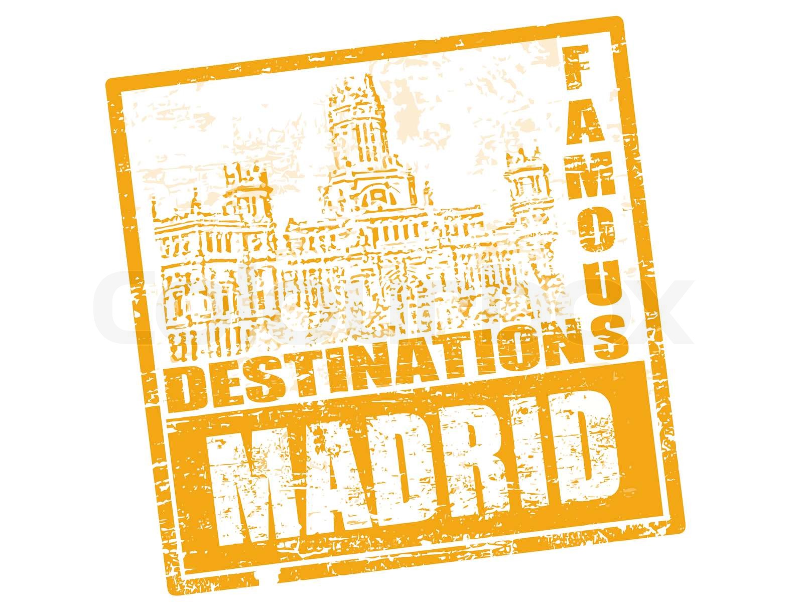 Madrid stamp | Stock vector | Colourbox