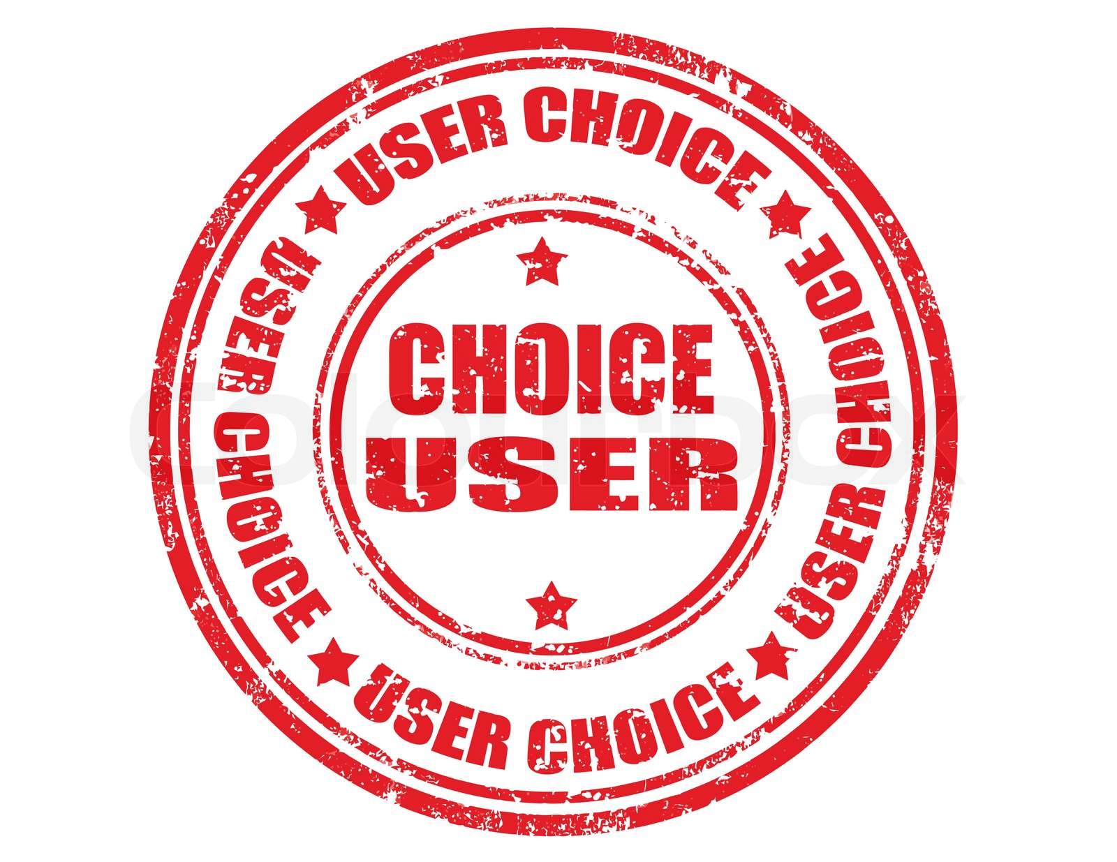 User Choice | Stock vector | Colourbox