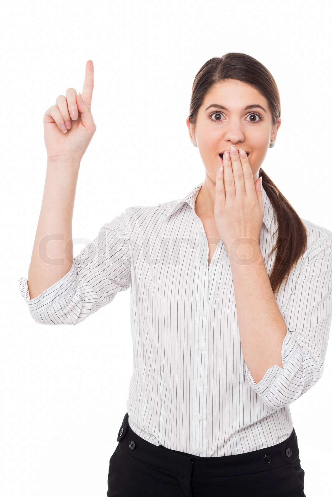 Wow! Can I answer the question? | Stock image | Colourbox