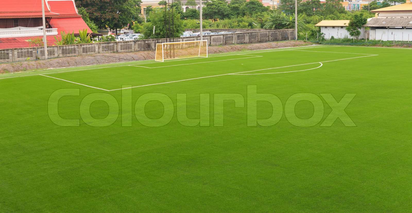 Kunstgræs fodboldbane | Stock foto | Colourbox