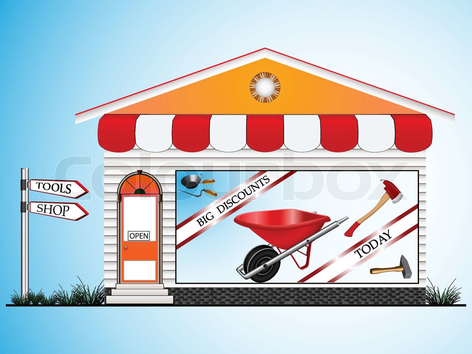 tools shop | Stock vector | Colourbox