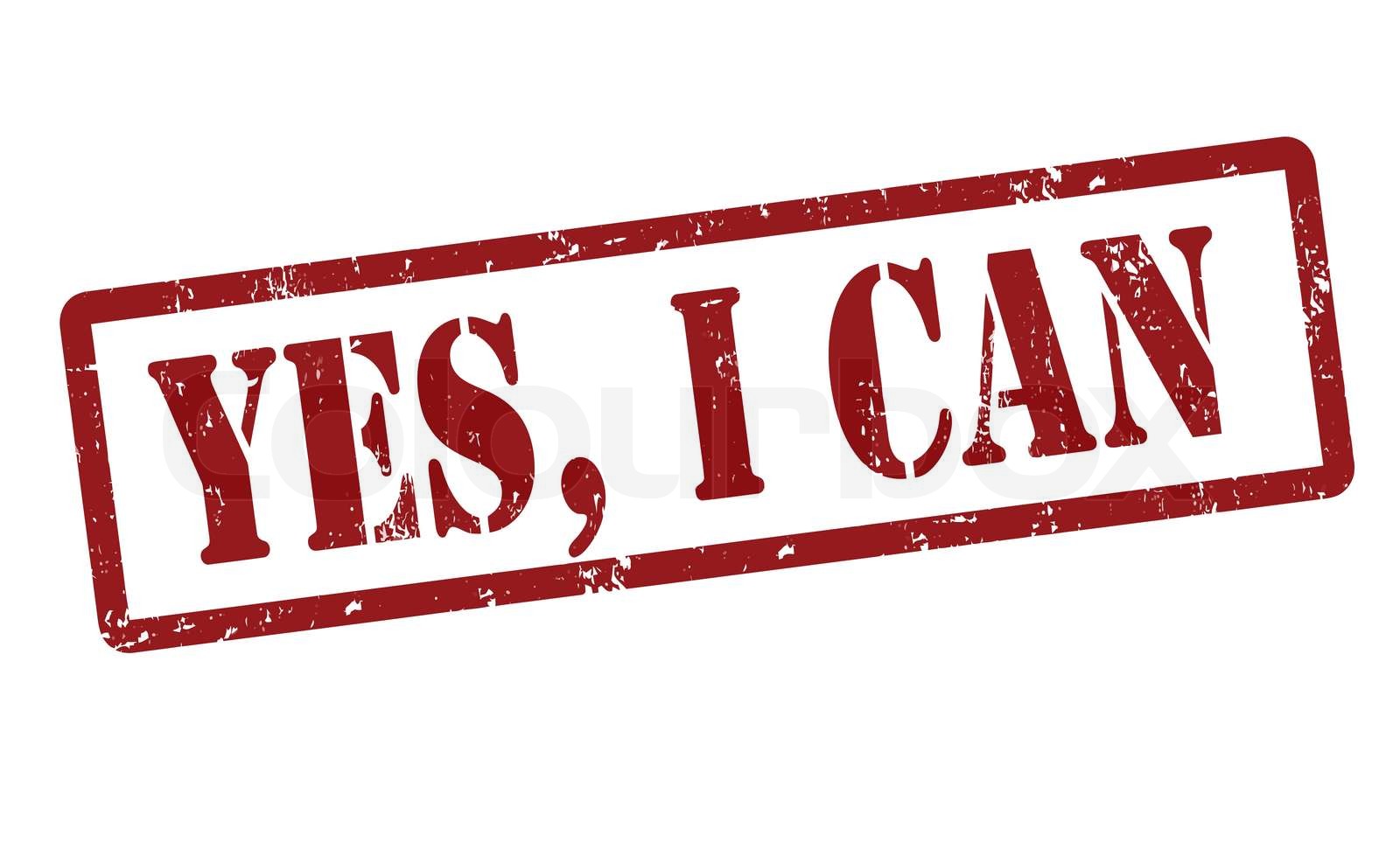 Yes, I can stamp | Stock vector | Colourbox