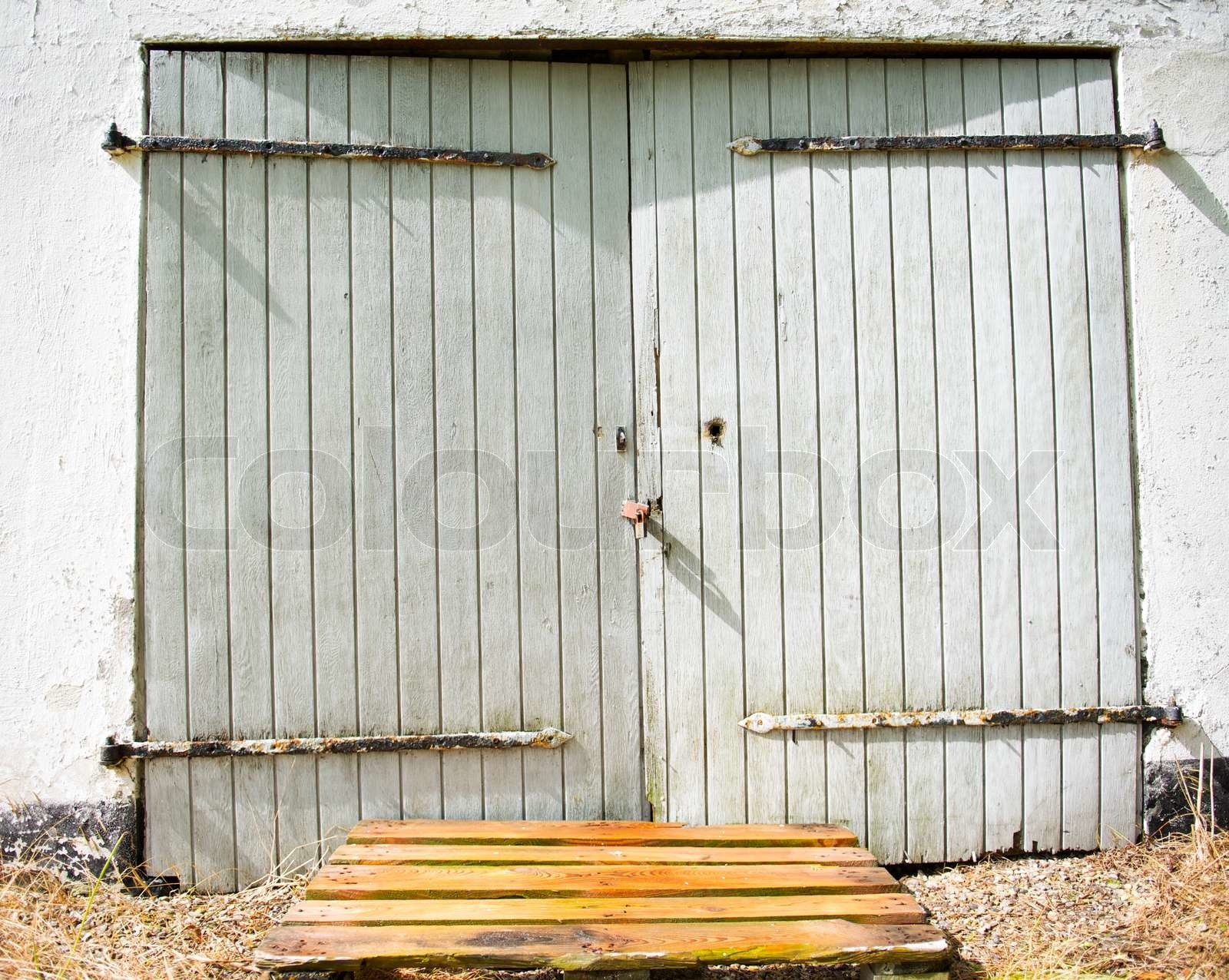 Elegantes Scheunentor Verriegelung Beidseitig Bild