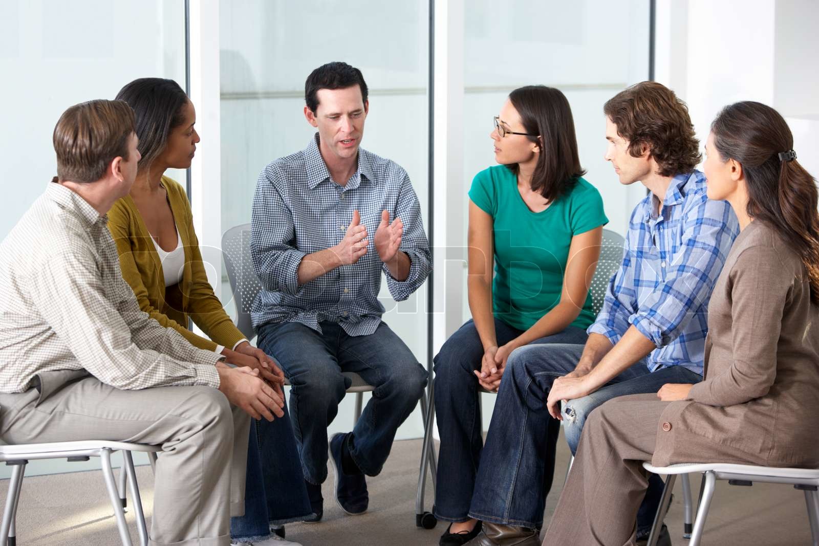 Meeting Of Support Group | Stock image | Colourbox