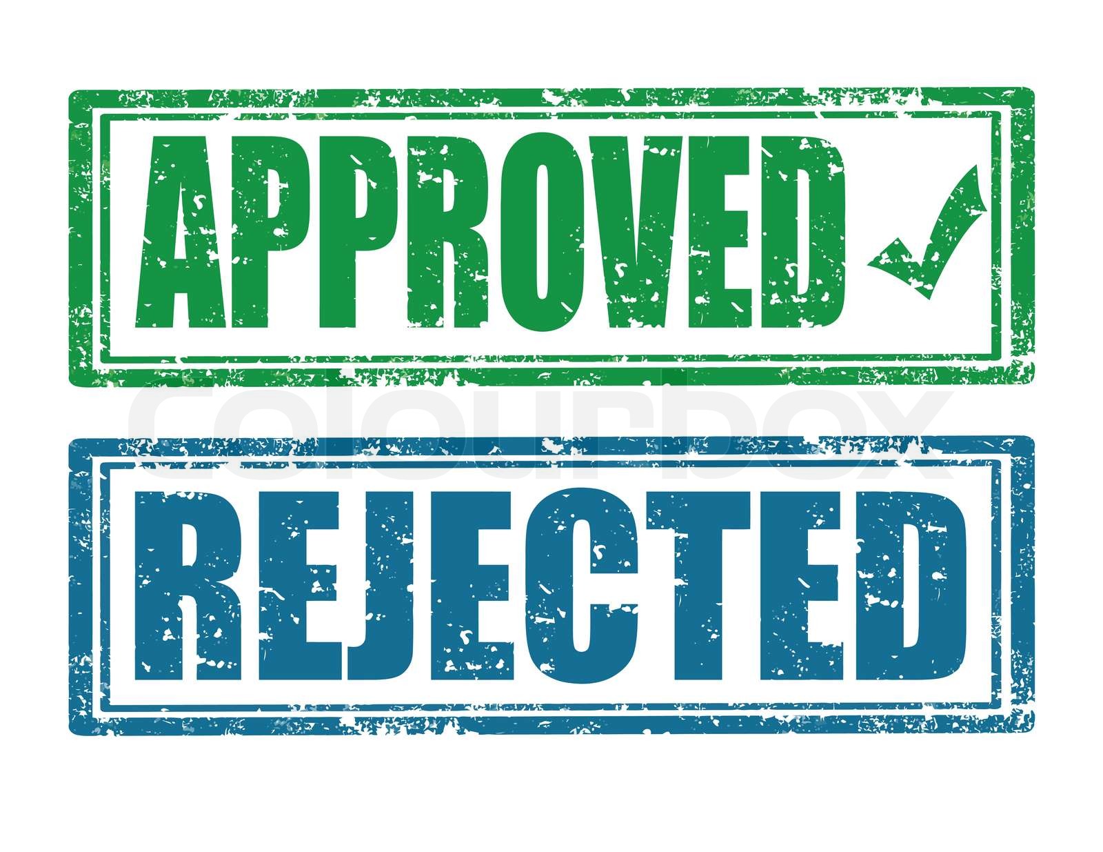 Approval stamps | Stock vector | Colourbox