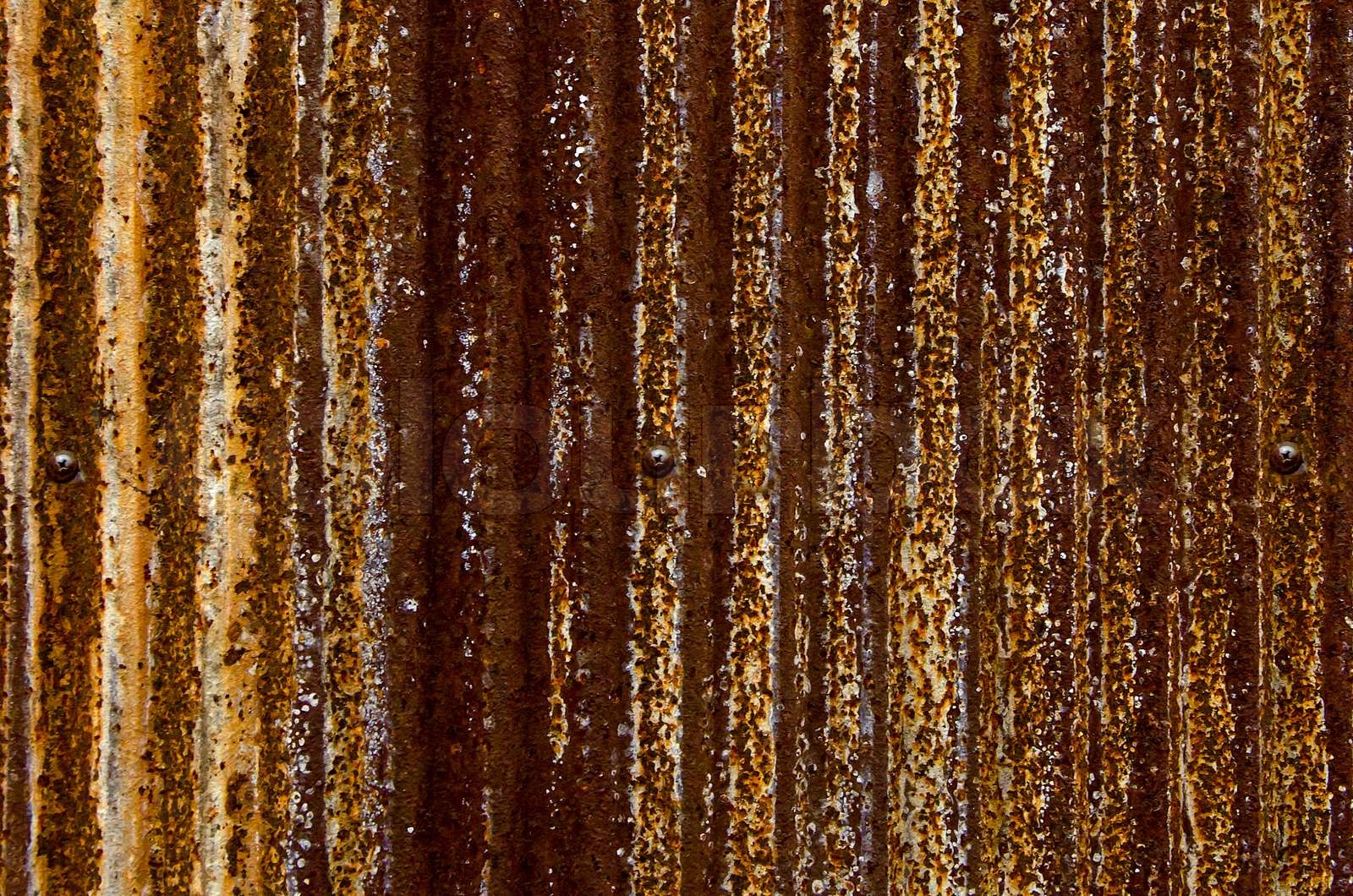 Rusty på zink plade baggrund tekstur | Stock foto | Colourbox