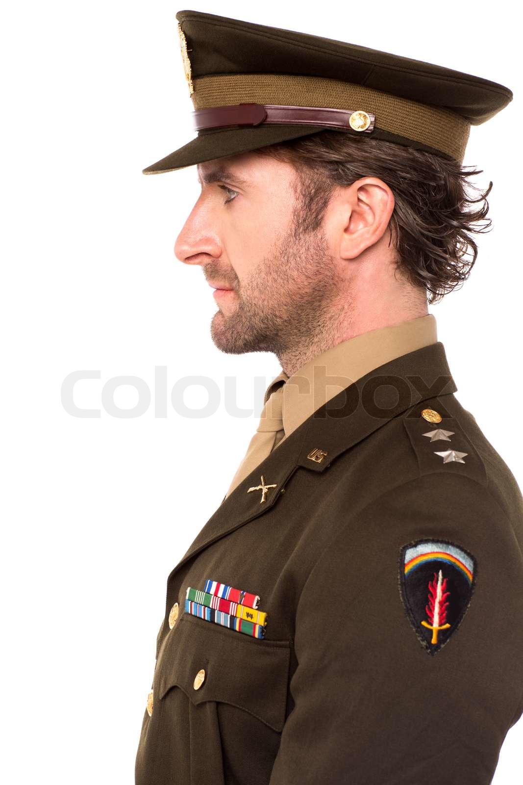 Young brave army officer | Stock image | Colourbox