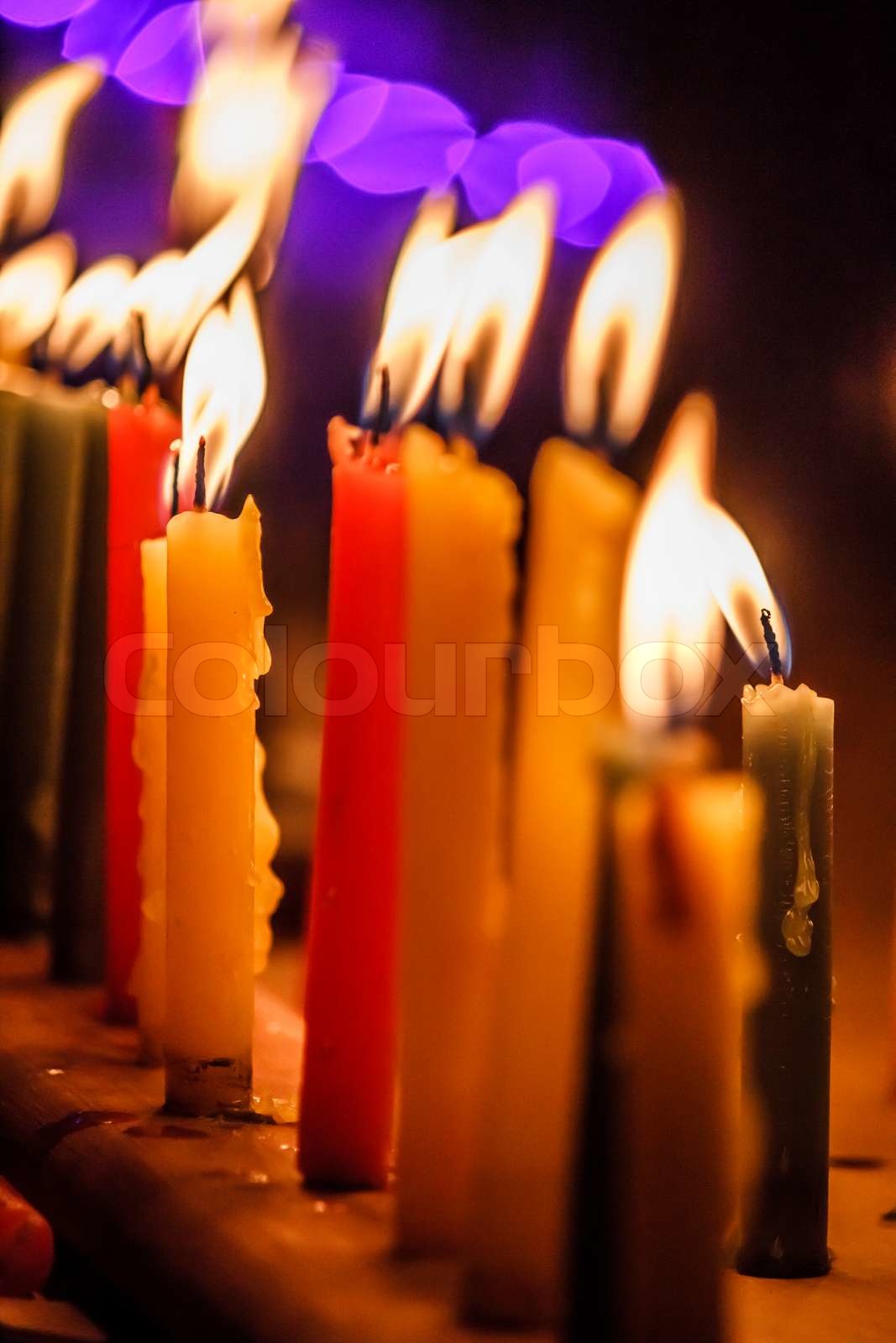 Jomfru Maria Candles Day | Stock foto | Colourbox