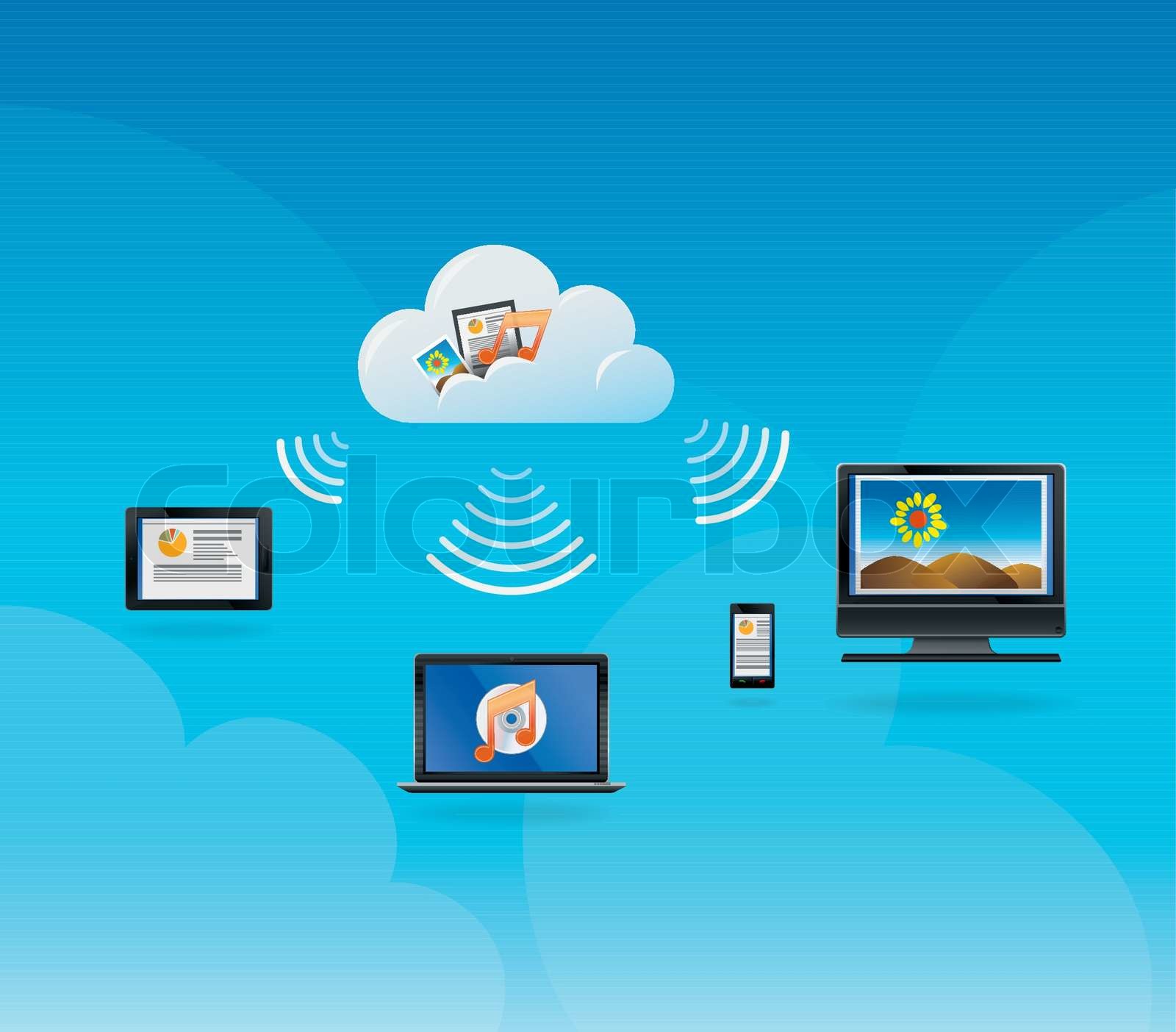 Cloud Computing Konzept | Stock-Vektor | Colourbox