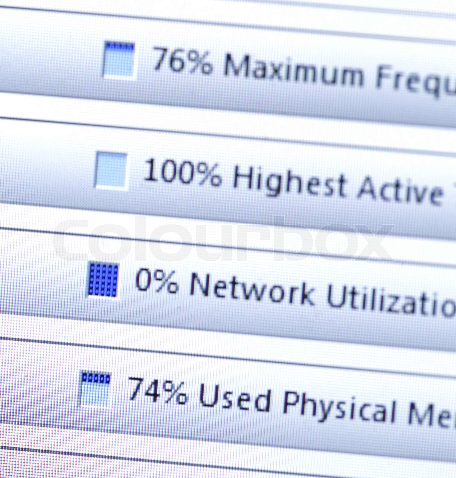 Grafik auf einem Computer | Stock Bild | Colourbox