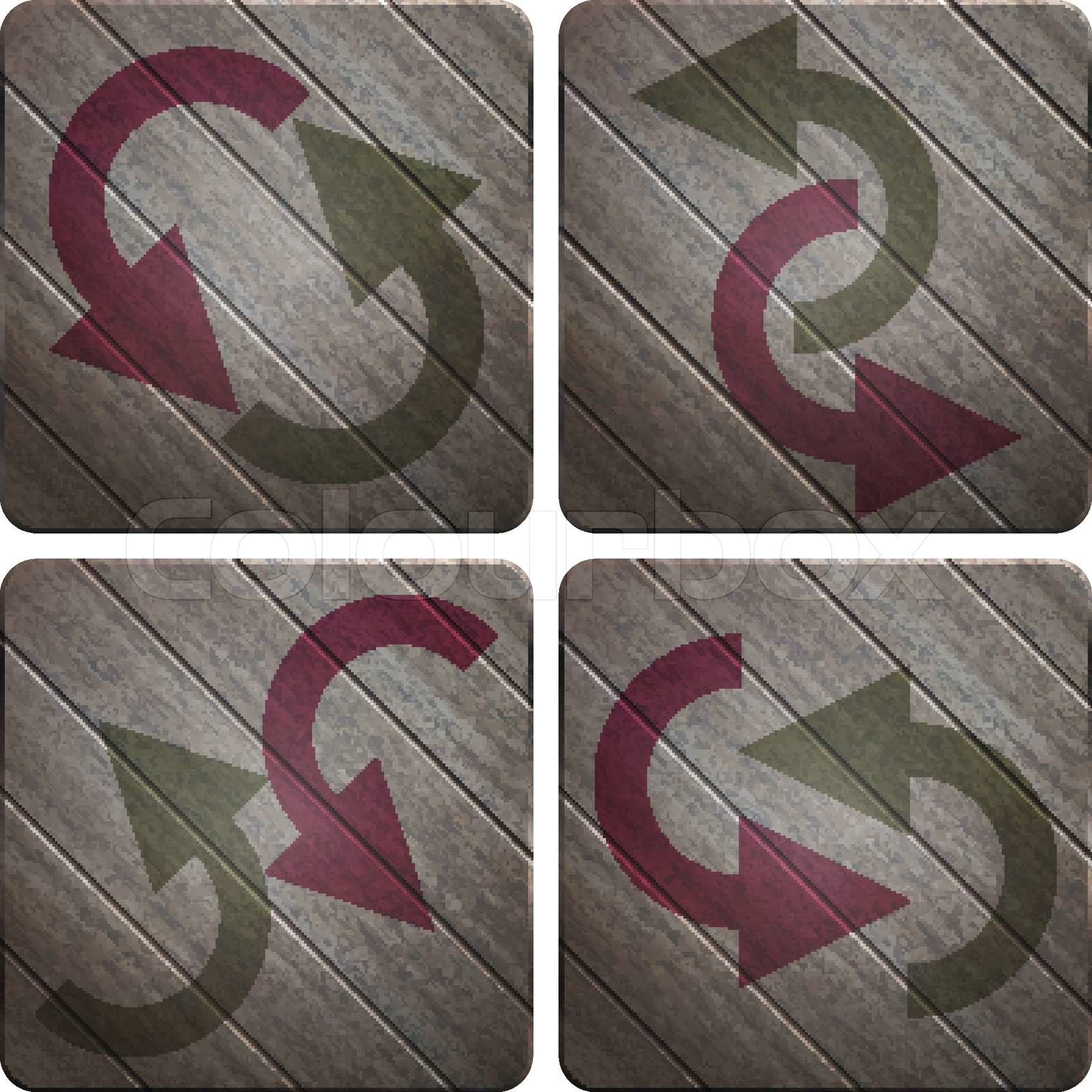 Arrow Buttons Stock Vector Colourbox