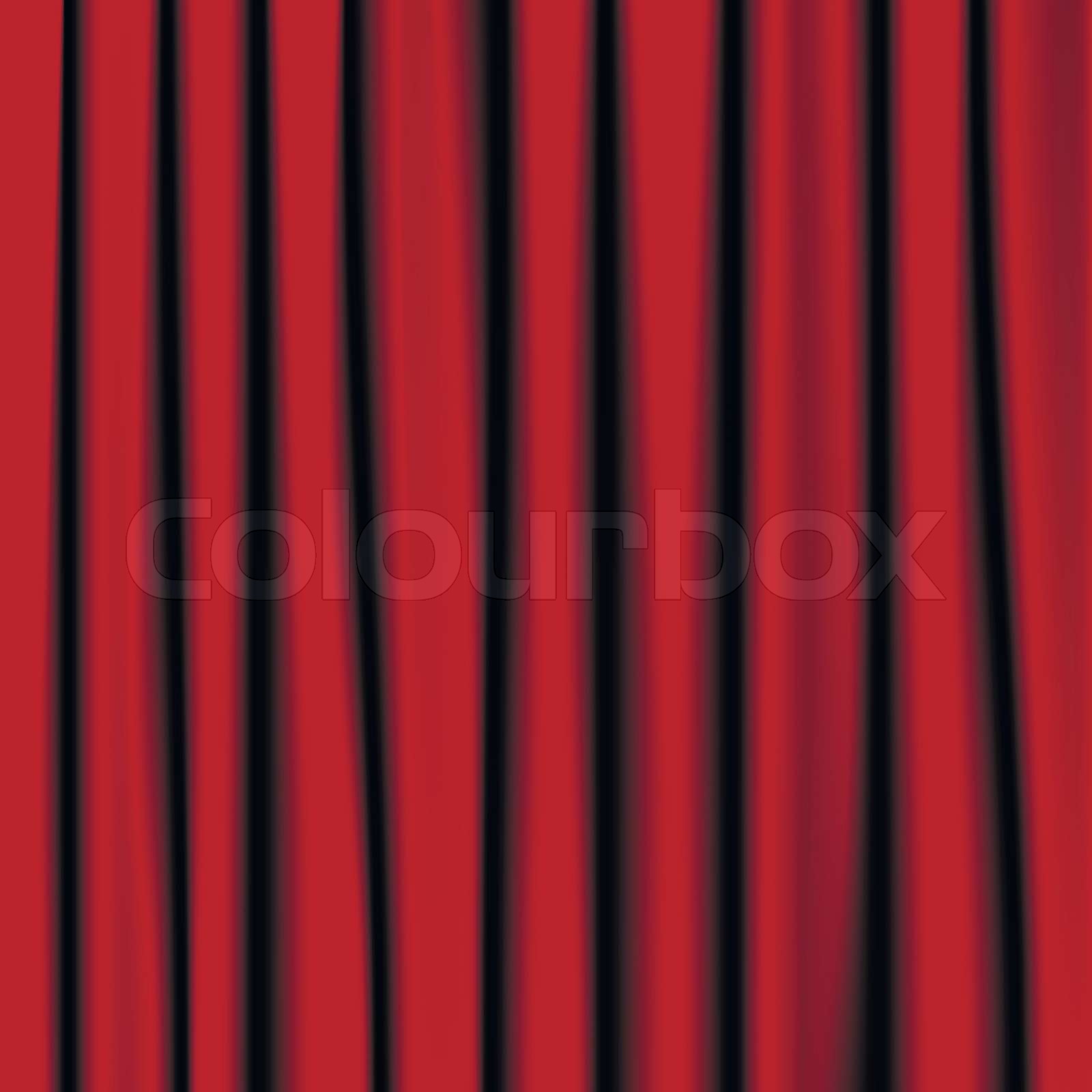 Rote Vorhänge | Stock-Vektor | Colourbox