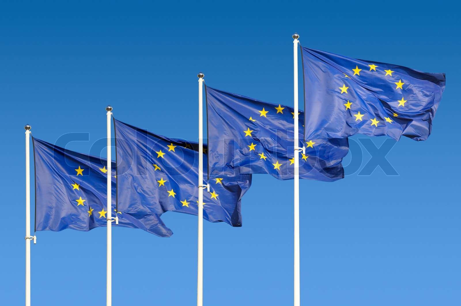 Europäische Union Flags | Stock Bild | Colourbox