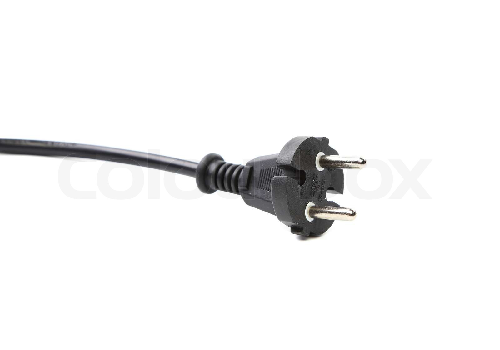Plug of power supply "230V" | Stock image | Colourbox