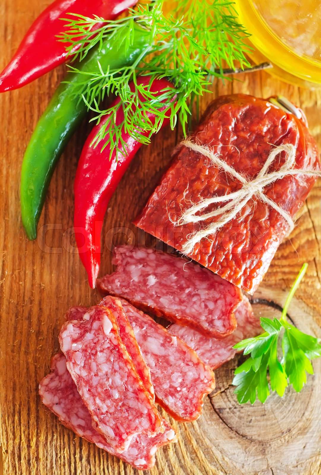 Salami | Stock Bild | Colourbox