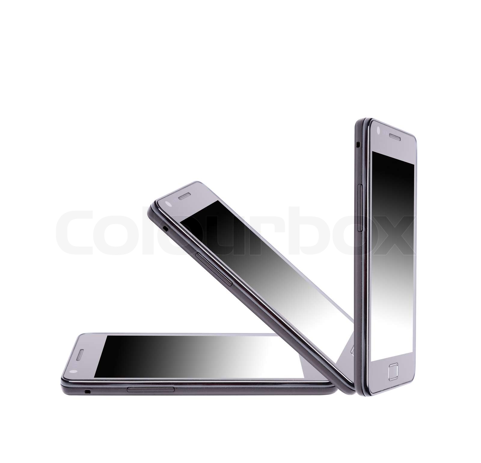 Handy in verschiedenen Positionen | Stock Bild | Colourbox