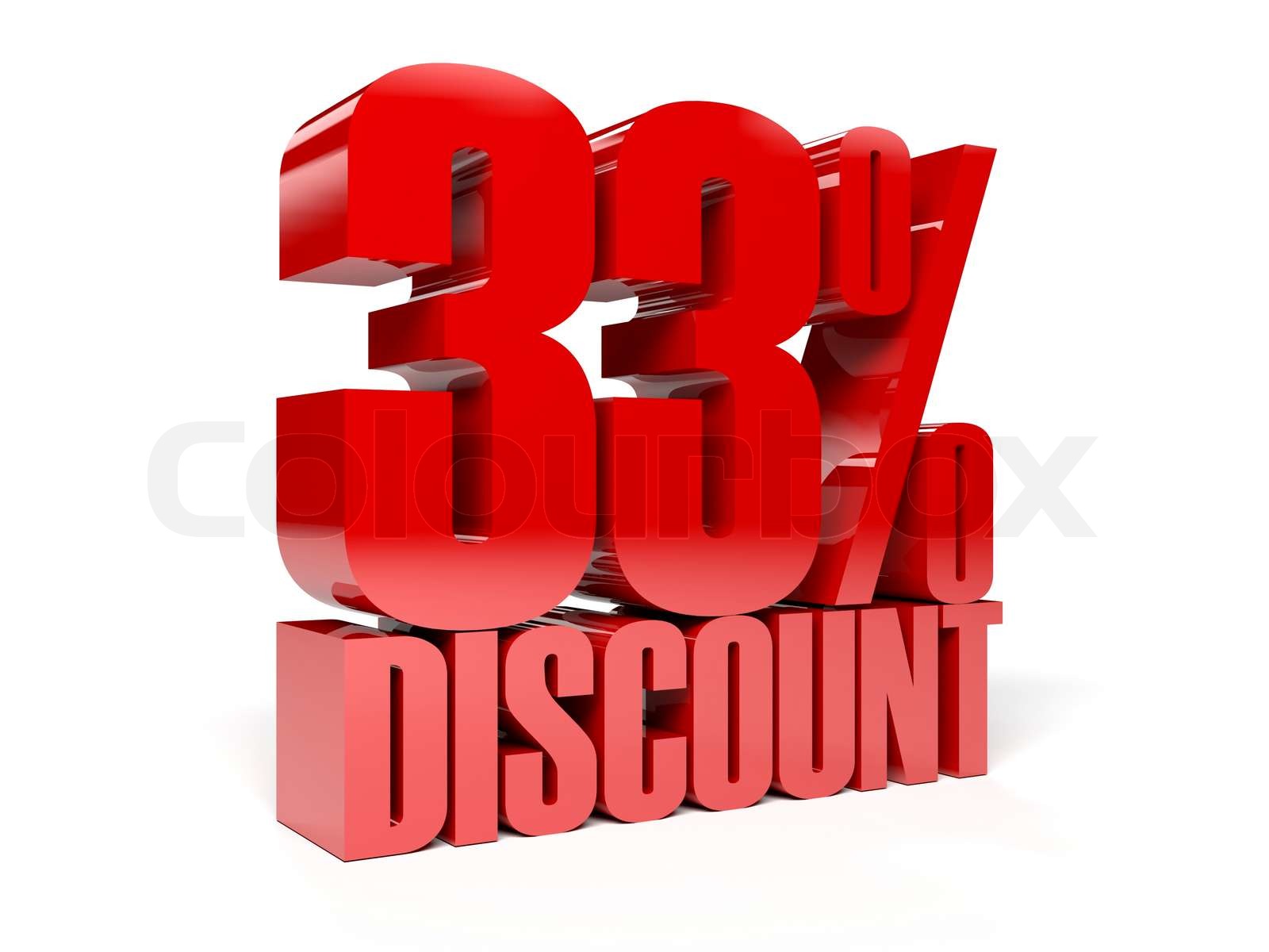 33 Percent Discount Red Shiny Text Concept 3D Illustration Stock 33-percent-discount-red-shiny-text-concept-3d-illustration-stock