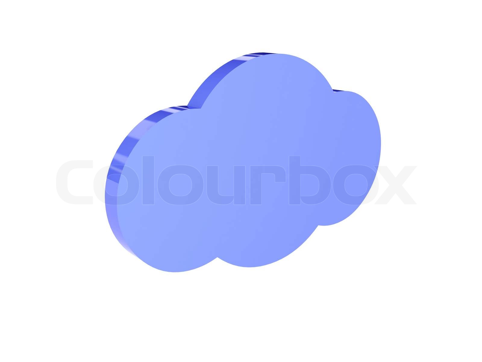 Wolke -Symbol auf weißem Hintergrund. | Stock Bild | Colourbox