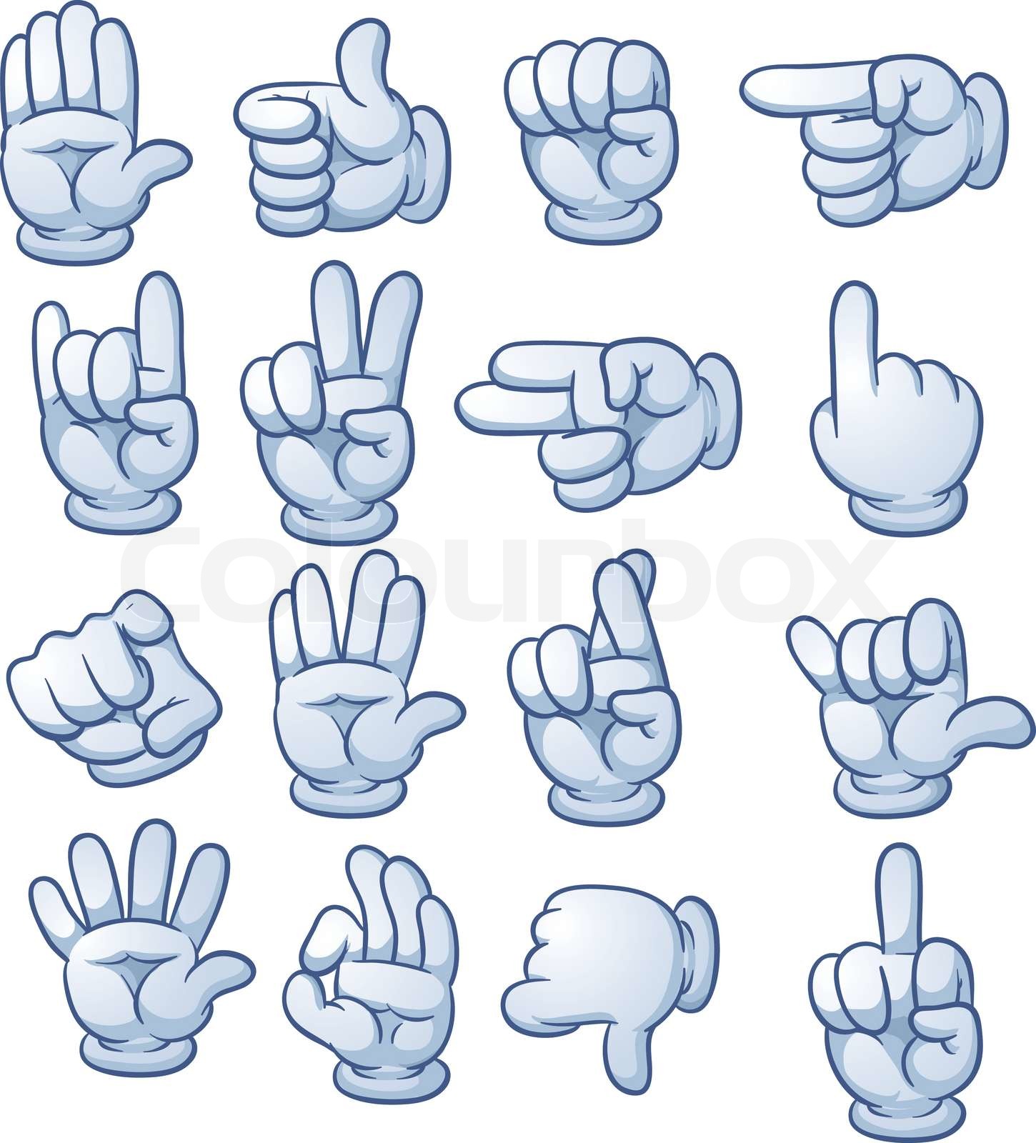 Cartoon Hands In Cartoon Funny Digital Clip Art Vector , 46% OFF