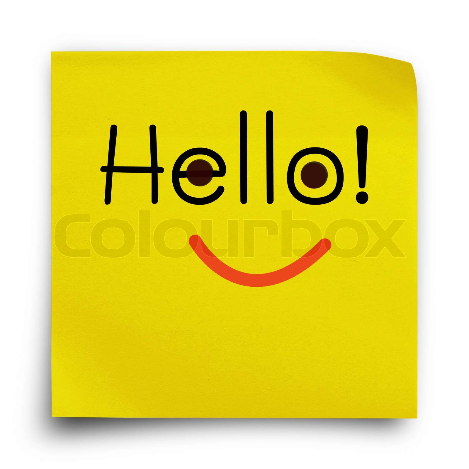 Hello | Stock image | Colourbox