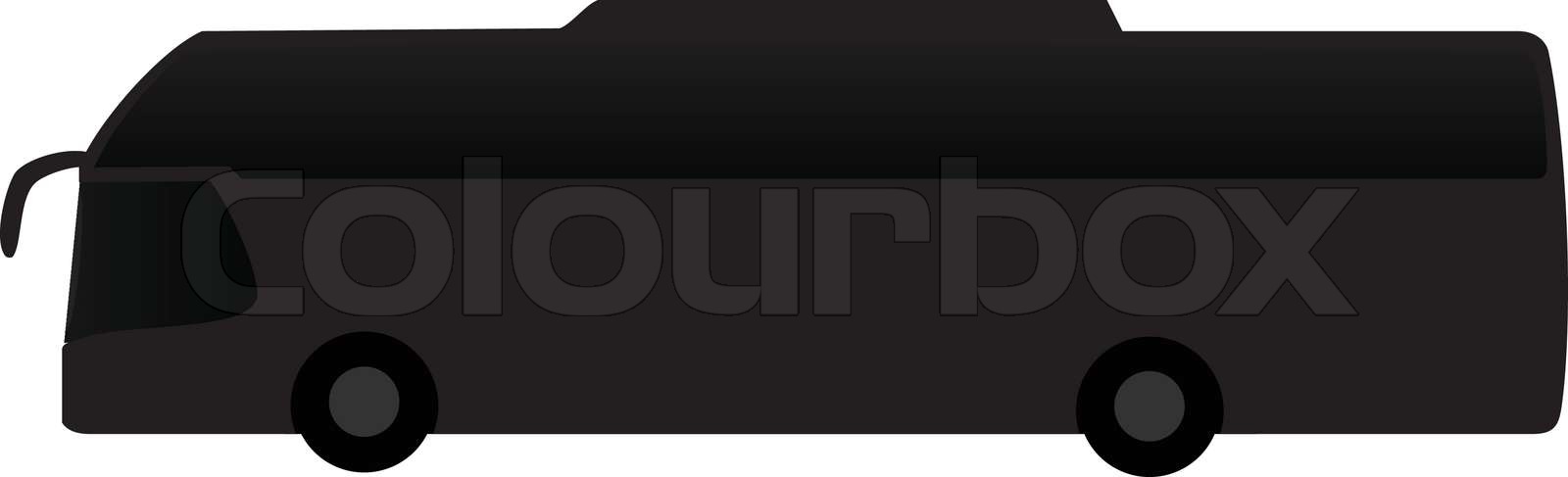 Modern coach side view | Stock vector | Colourbox