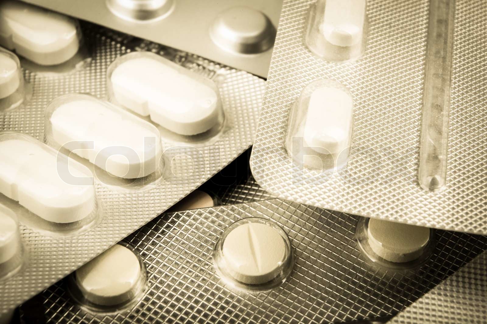 Packs of pills | Stock image | Colourbox