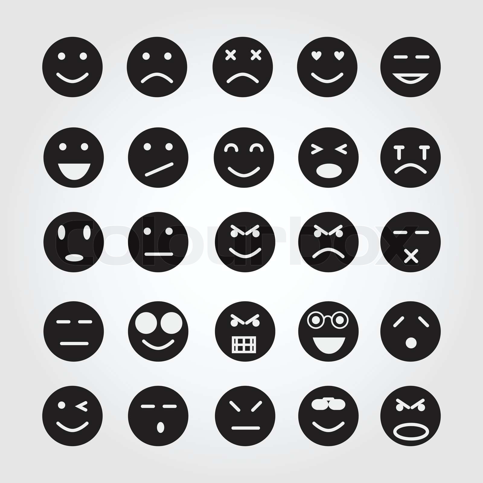 Emotion Icons | Stock-Vektor | Colourbox