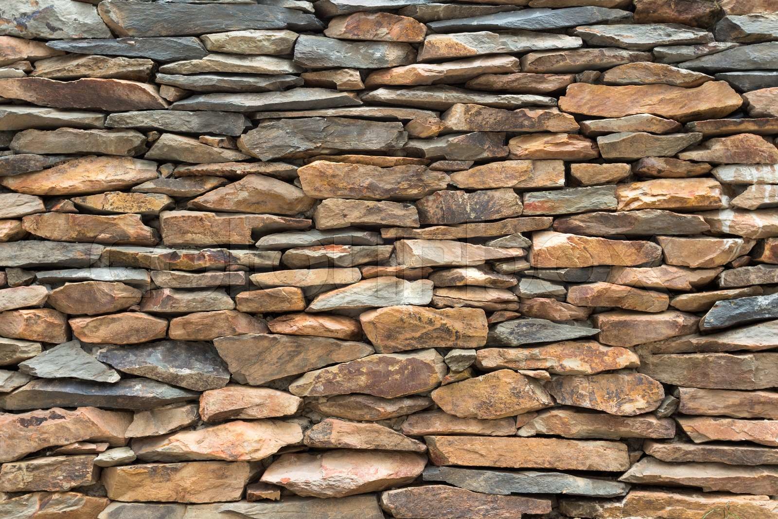 Slate stone wall for decoration | Stock image | Colourbox