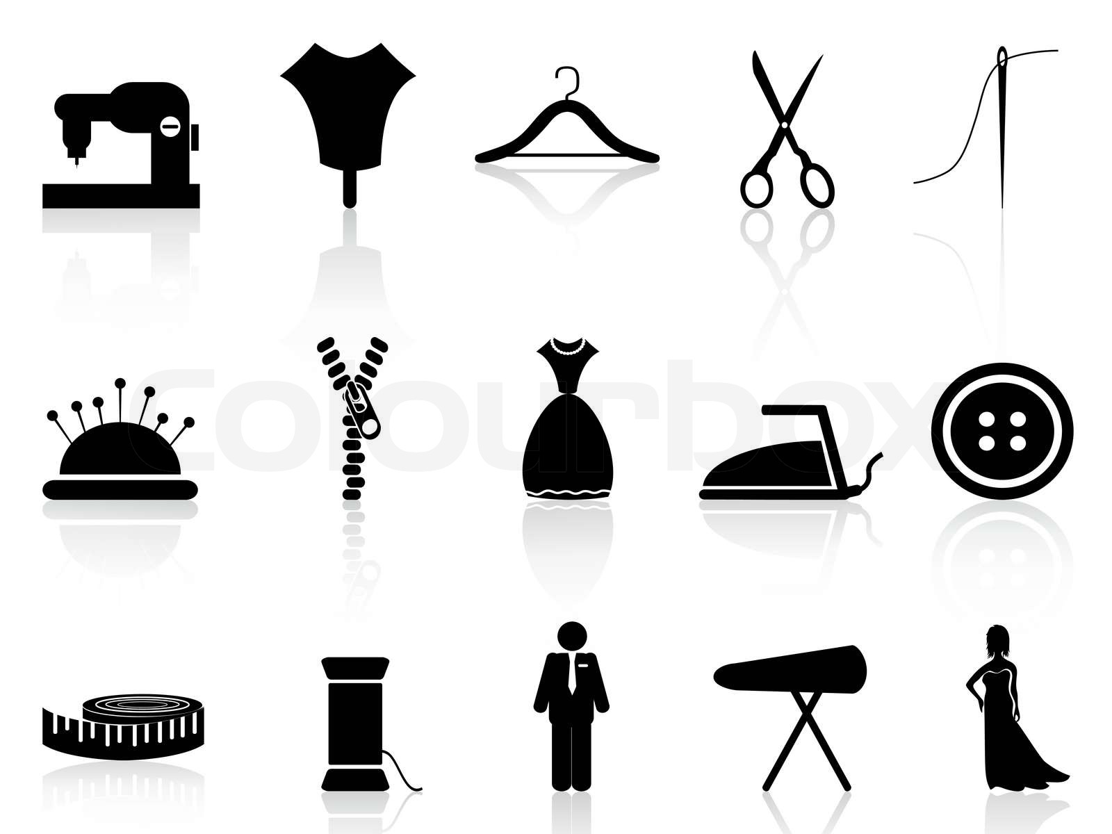 tailor icons set | Stock vector | Colourbox