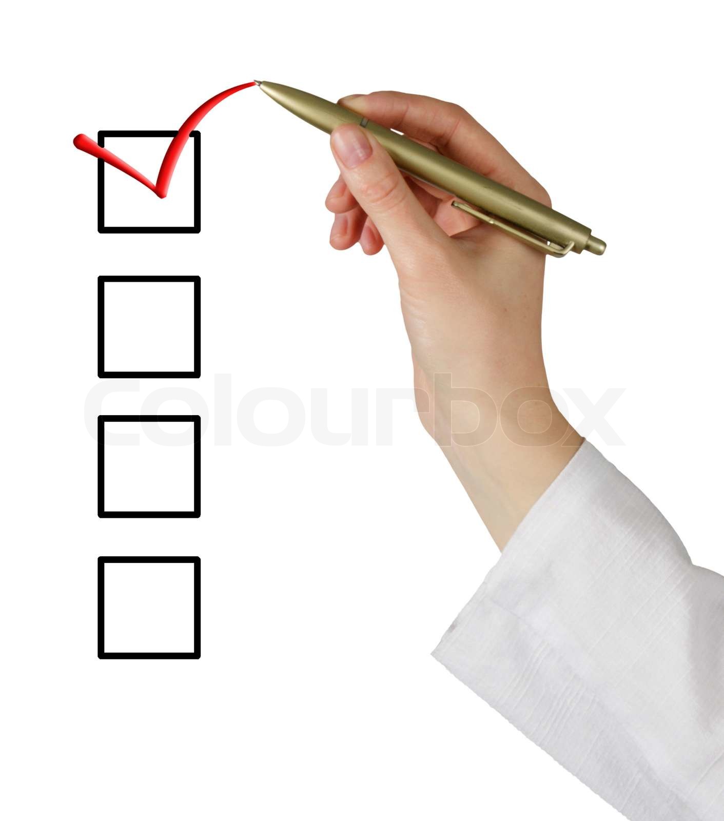 Checkliste | Stock Bild | Colourbox
