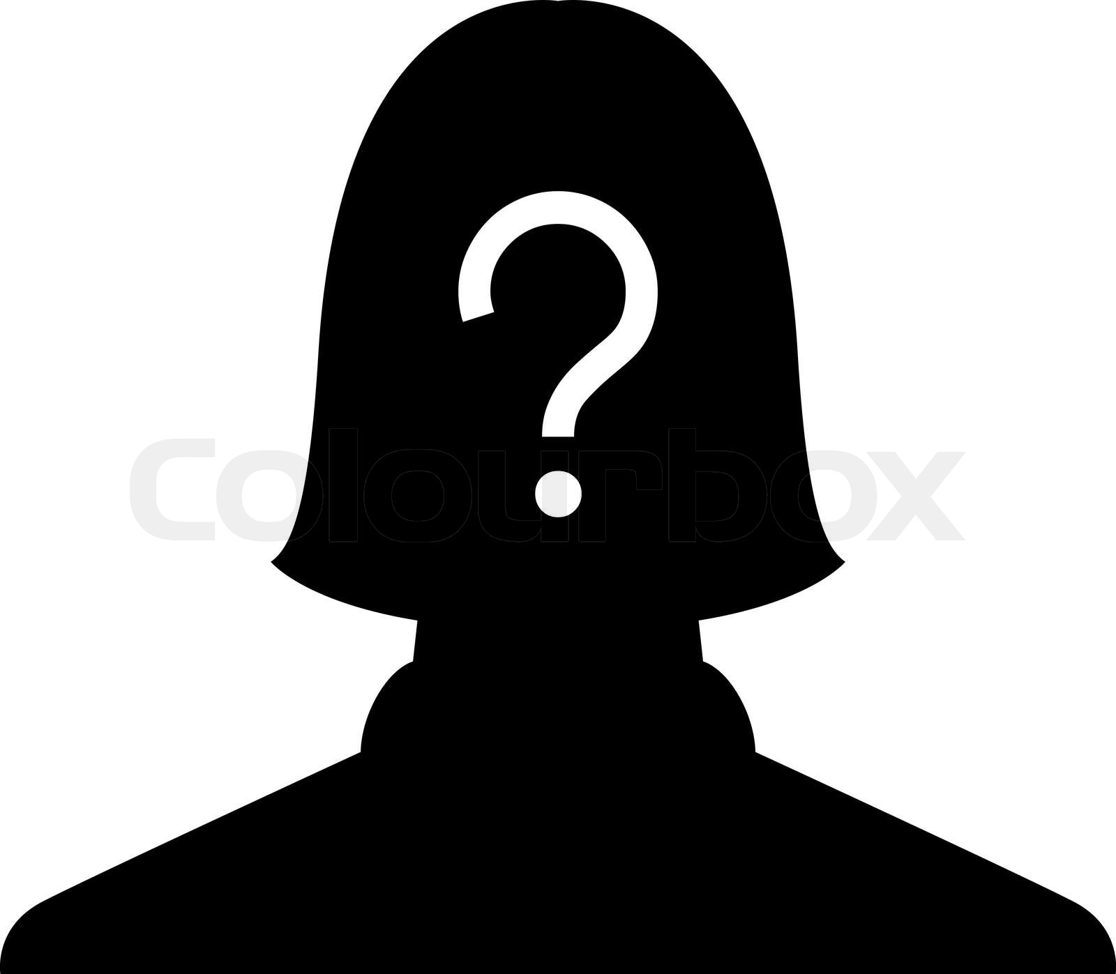 anonymous female profile picture | Stock vector | Colourbox