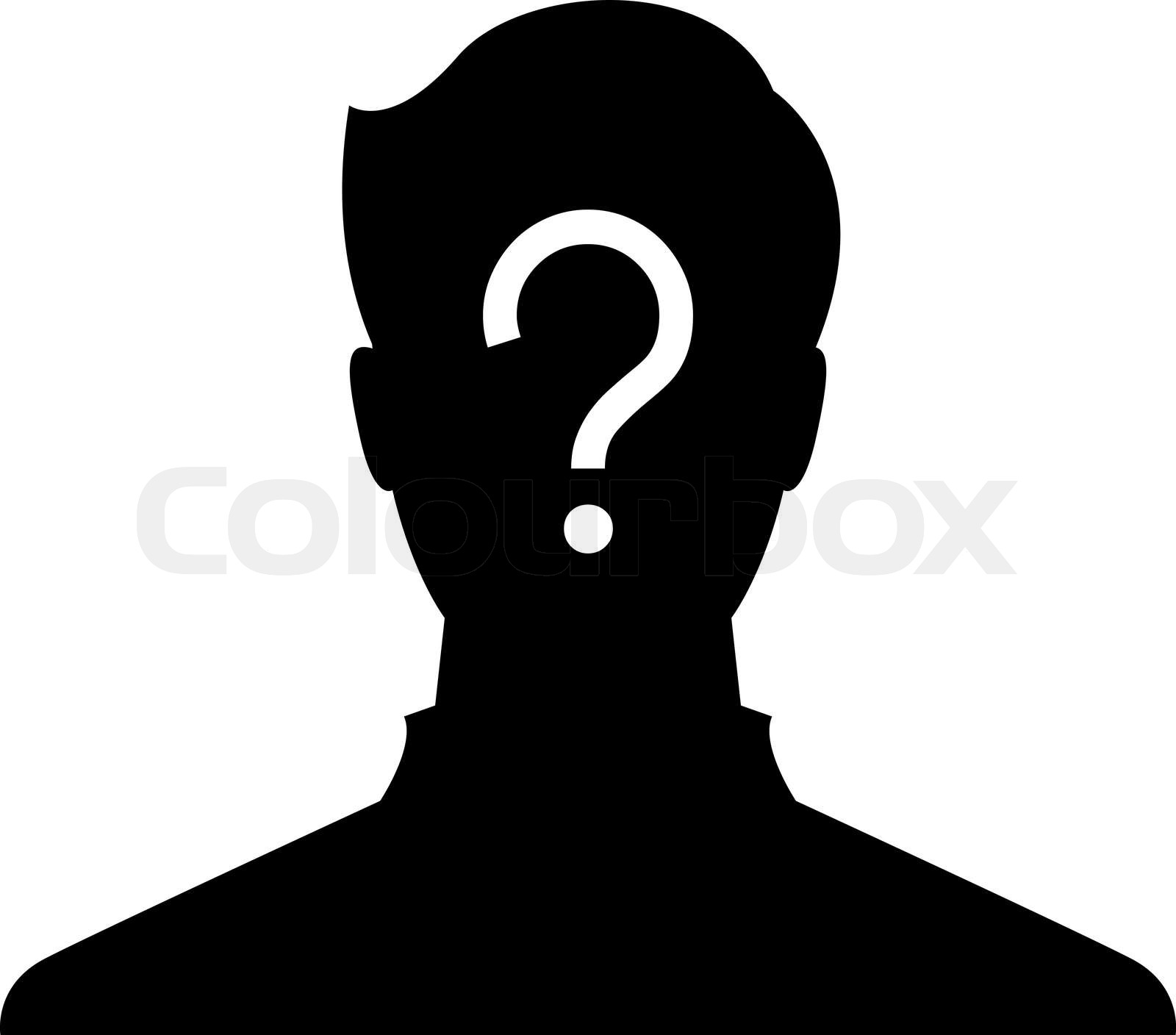 anonym male profilbillede | Stock vektor | Colourbox