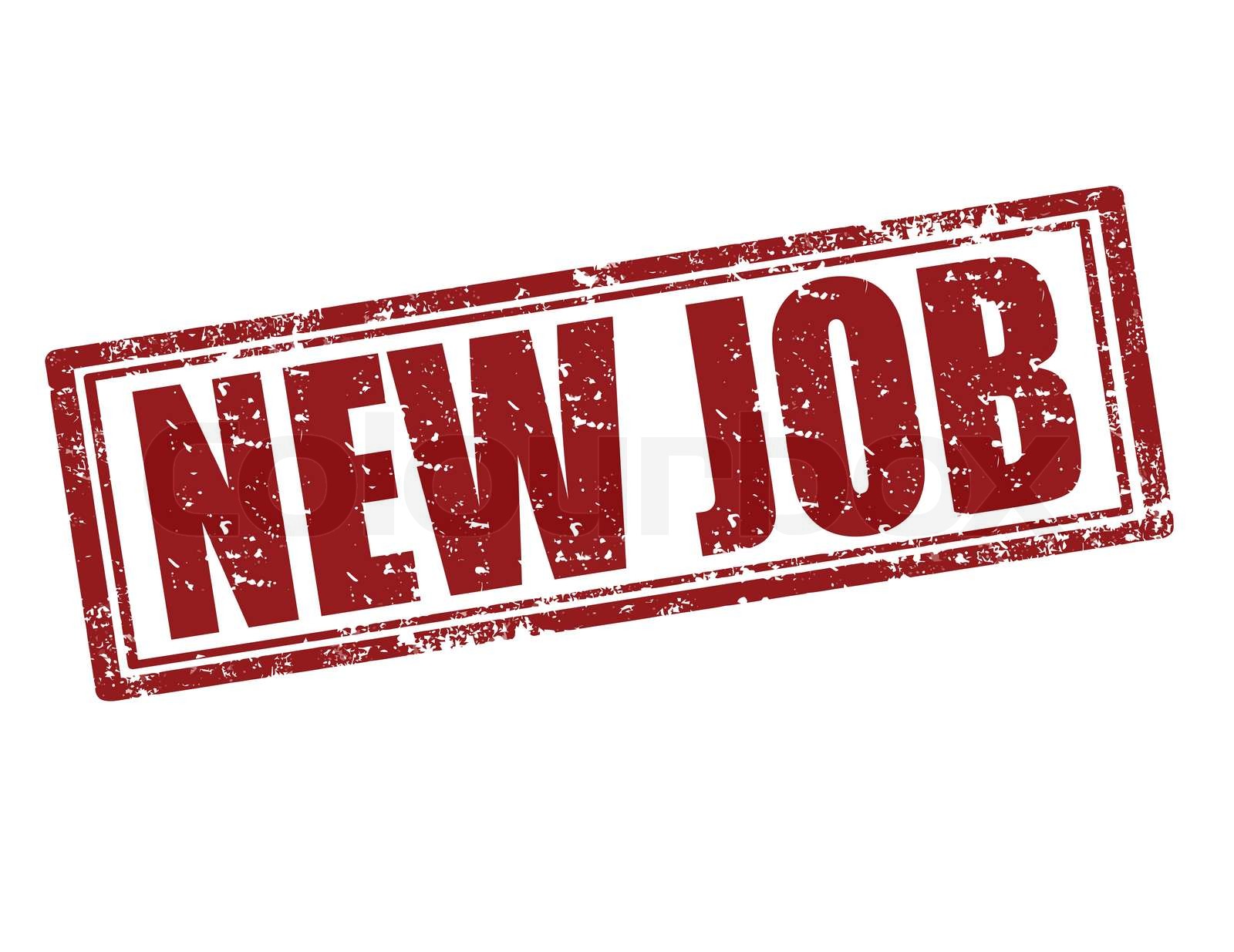 Neuer Job - Stempel | Stock-Vektor | Colourbox