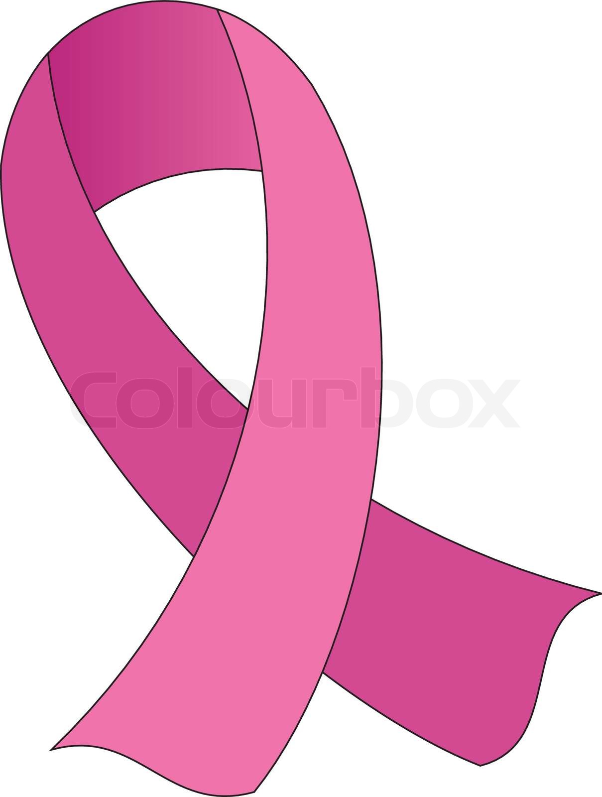 Pink Hope awareness ribbon | Stock vector | Colourbox