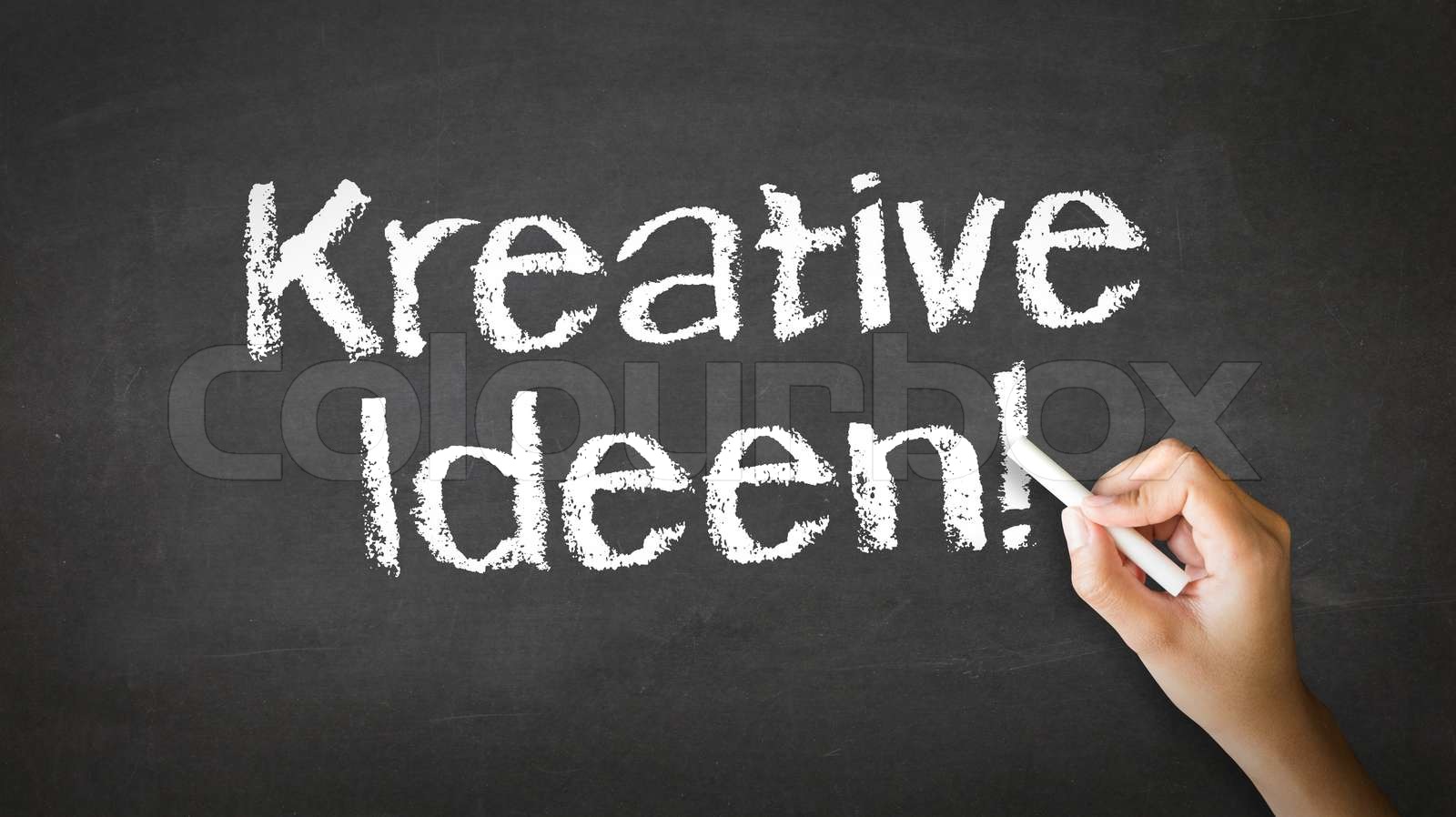 Kreative Ideen In Deutsch | Stock Bild | Colourbox