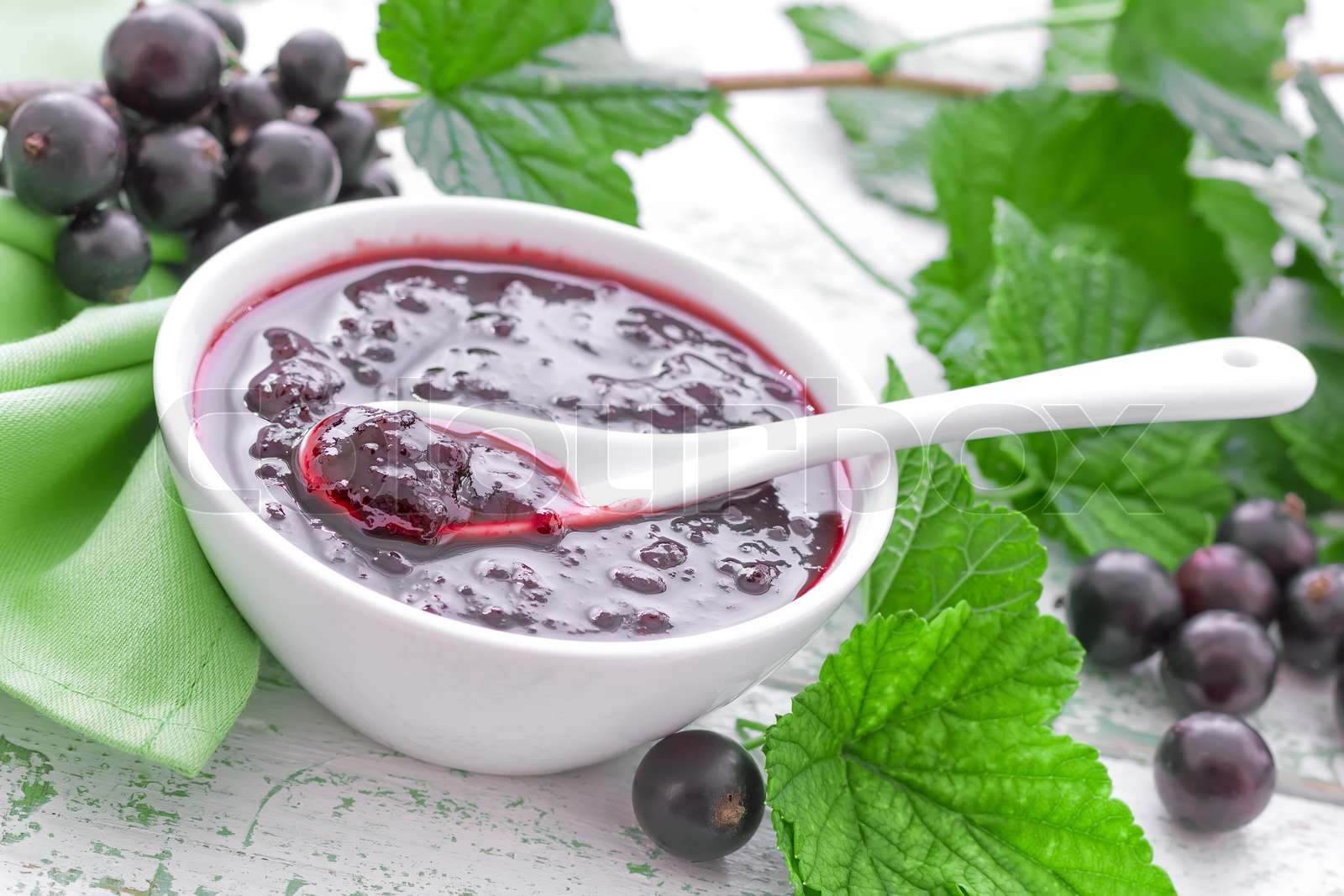 Black currant jam | Stock image | Colourbox
