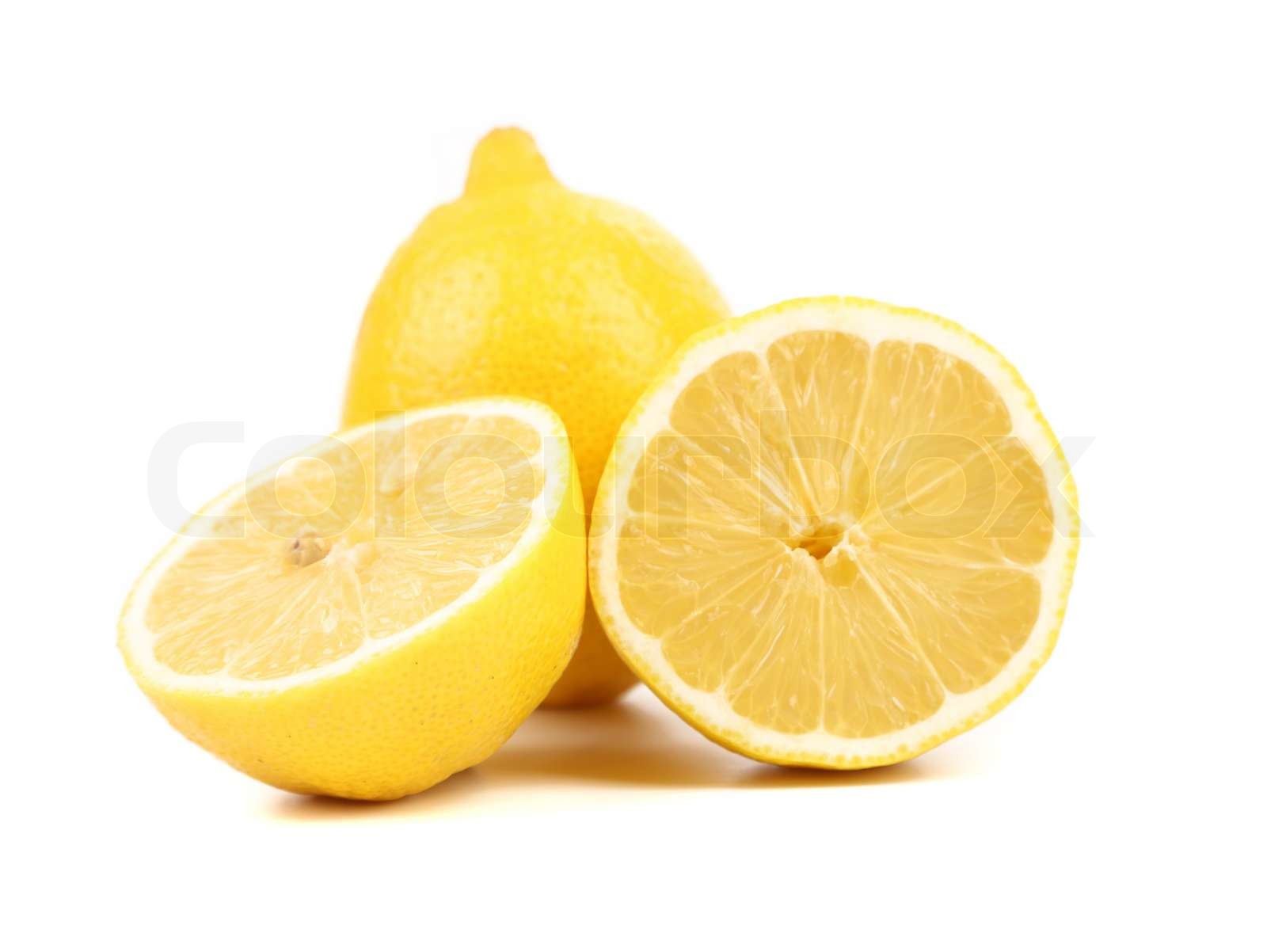 Modne citroner isoleret på en hvid baggrund | Stock foto | Colourbox