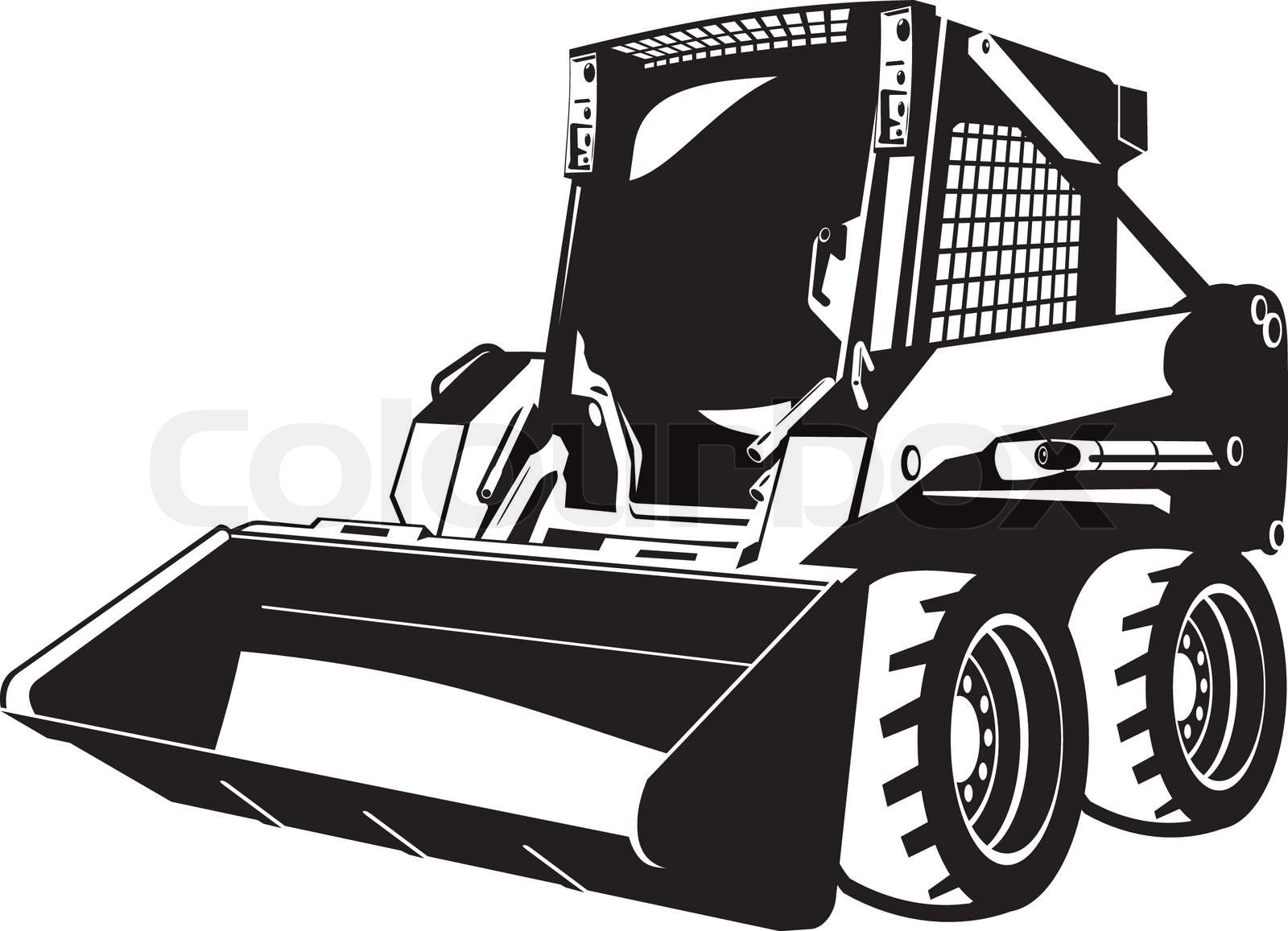skid loader | Stock vector | Colourbox